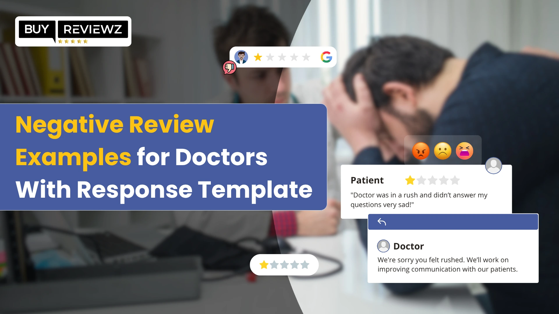 Negative Review Examples For Doctors With A Response Template | BuyReviewz